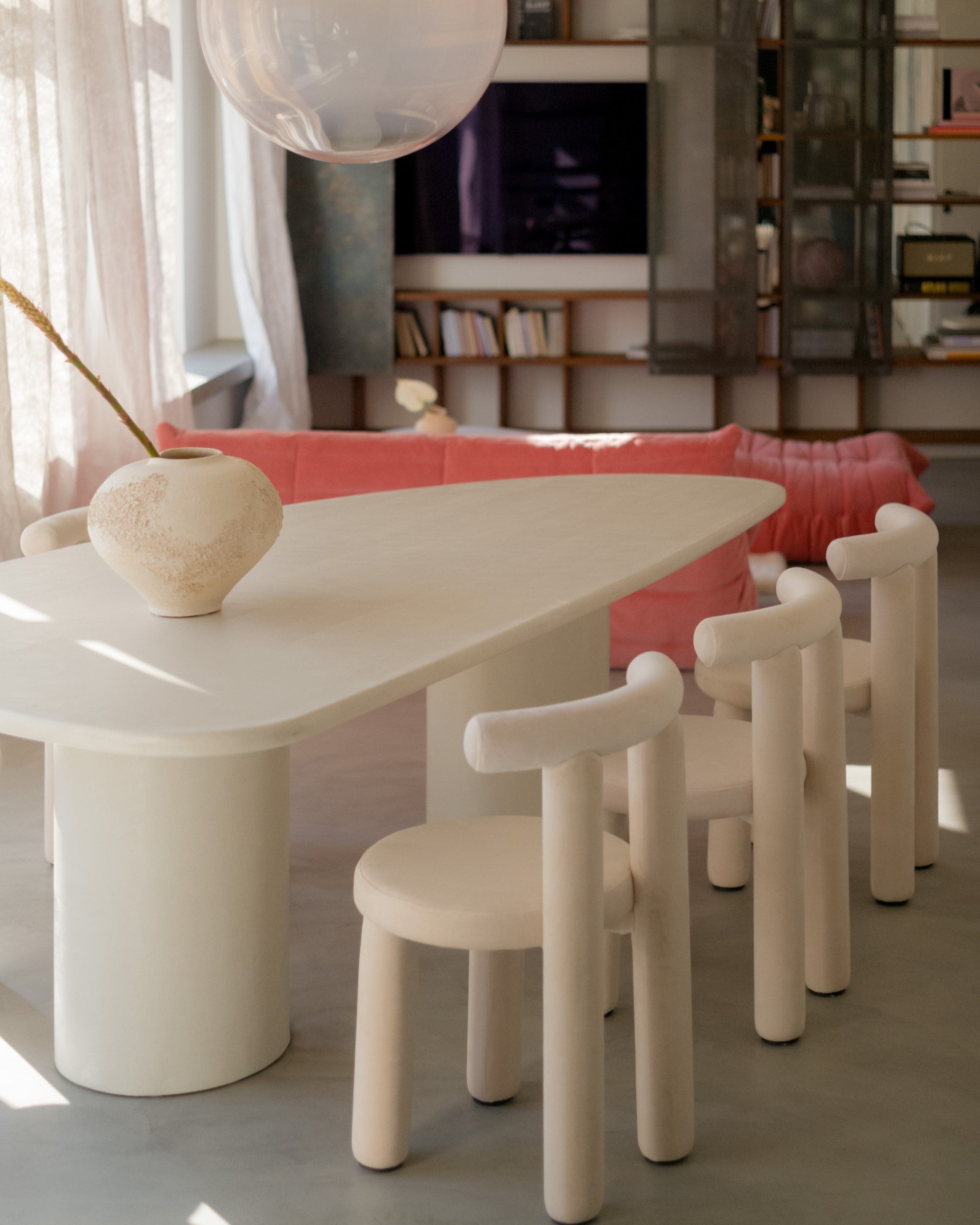 Kanso – Microcement Dining Table, Wing – Syneste studio